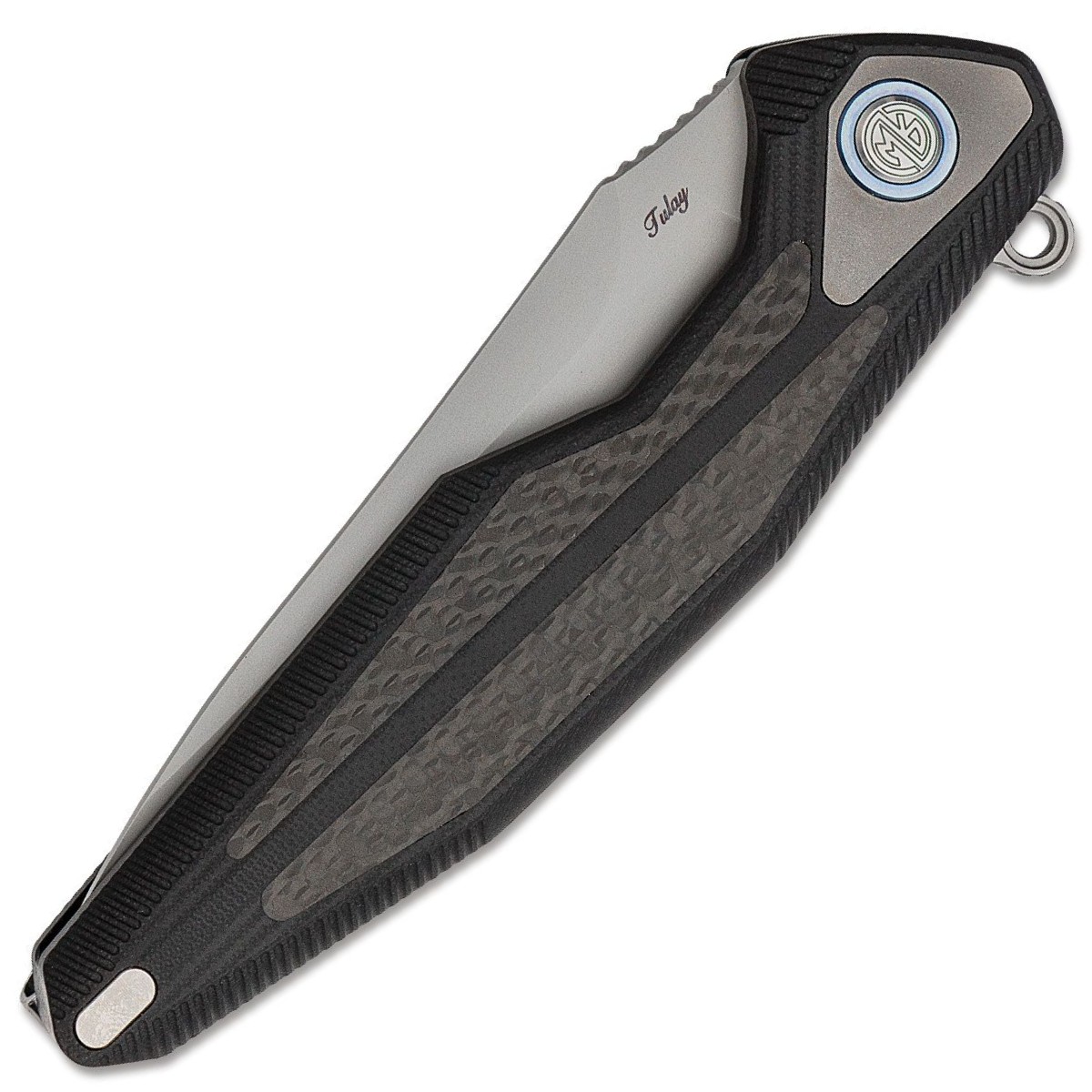 Rike Knife Tulay BCF Flipper Carbon Fiber Inlays | Moskito.cz