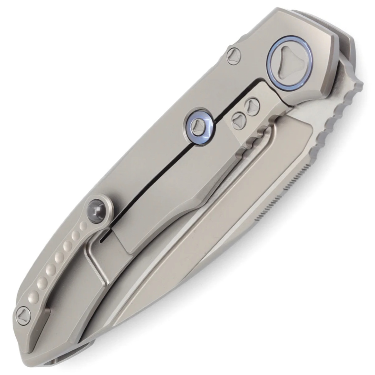 Closing Knife Microtech Anax Titanium Blue Carbon 190C-7CFITI | Moskito.cz