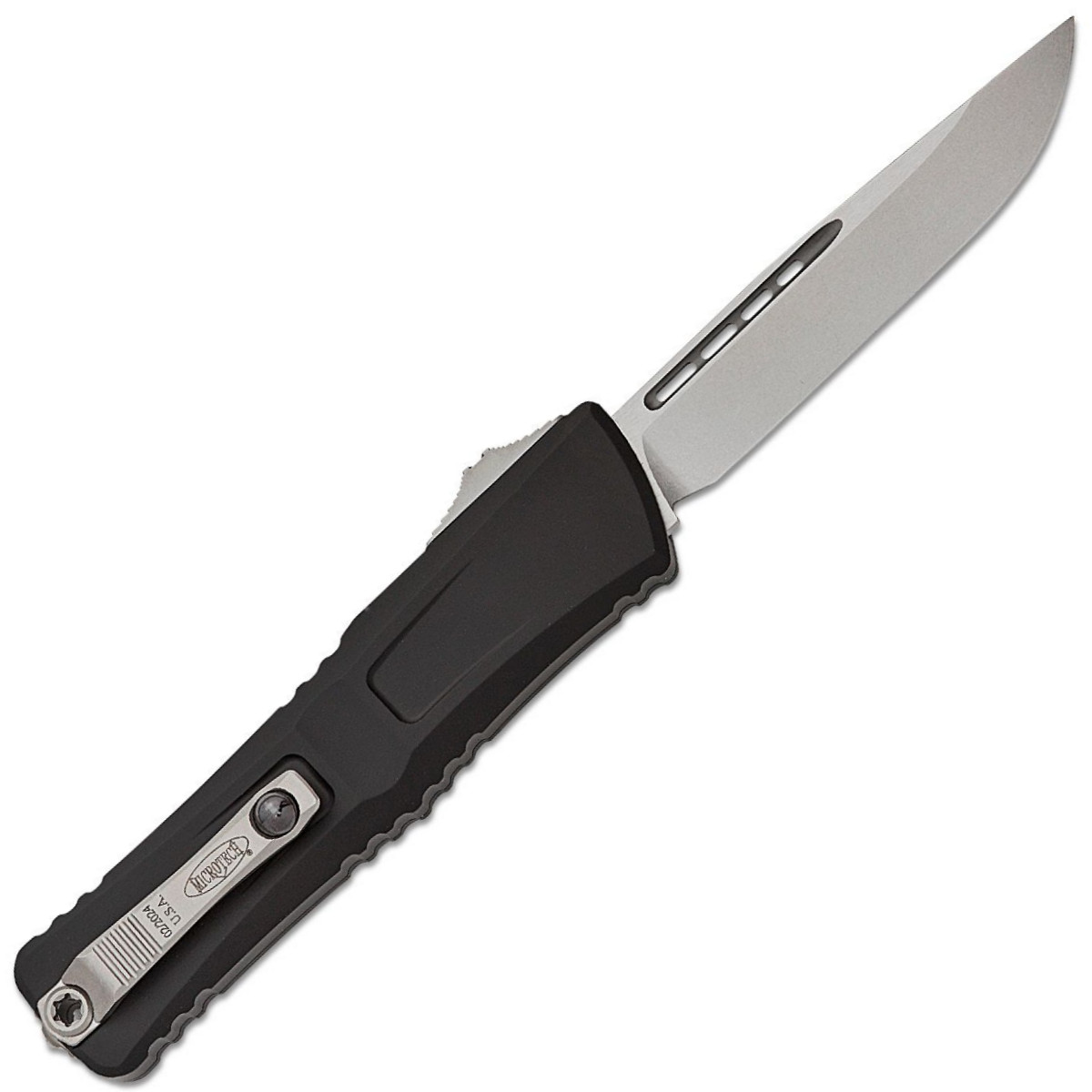 Cuchillo de tiro Microtech Combat Troodon Gen III lavado a la piedra ...