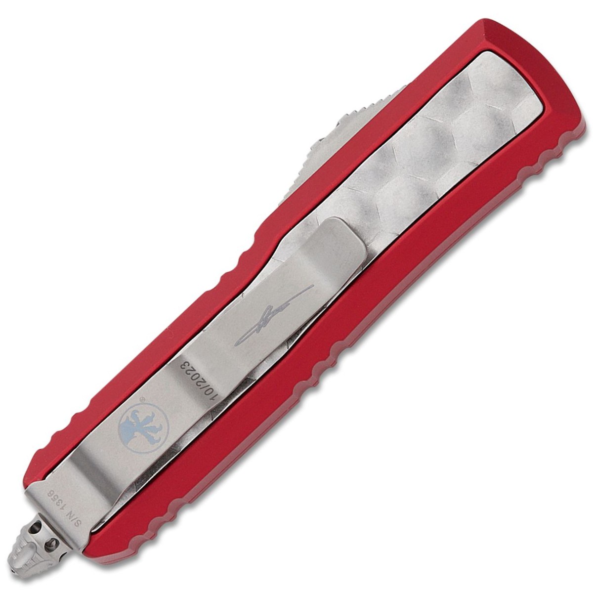 Microtech Signature Series Daytona Stonewashed 126-10RDBIS Shooting ...