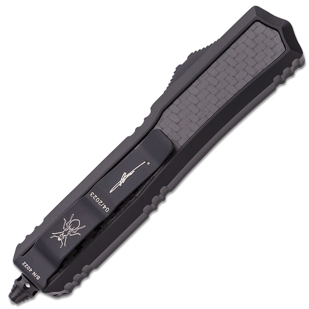 Microtech Signature Series Makora Carbon 206-1TCFIS Shooting Knife ...